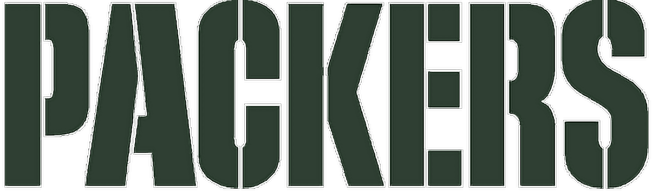 ftestickers packers text freetoedit sticker by @chopurian